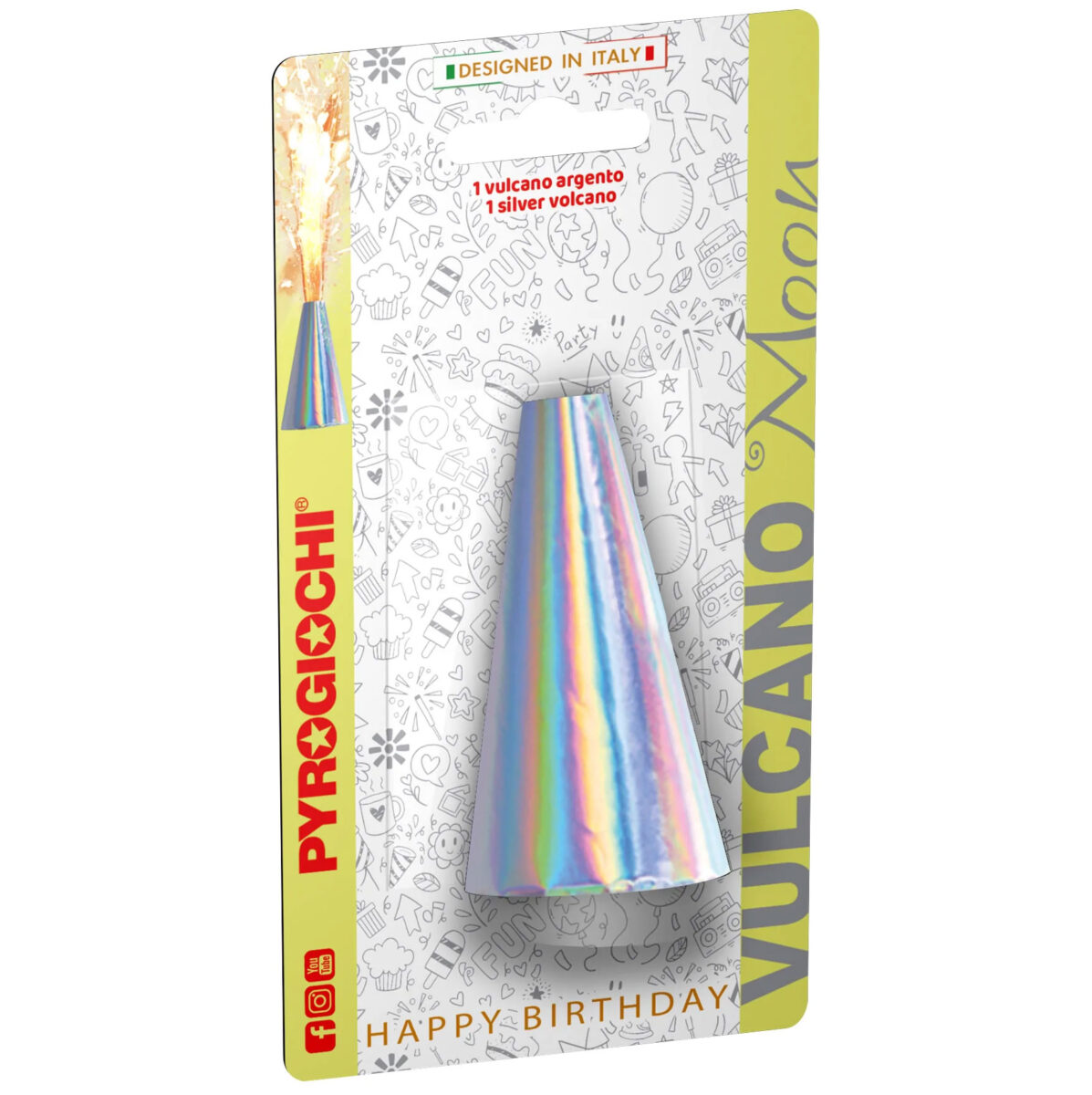 Pyrogiochi Vulcano Moon Jumbo Ice Fountain – Indoor Firework ...