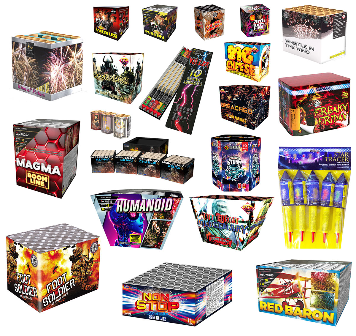 Bargain Display Kit 4 – 39 Aerial Display Fireworks | Astounded Fireworks
