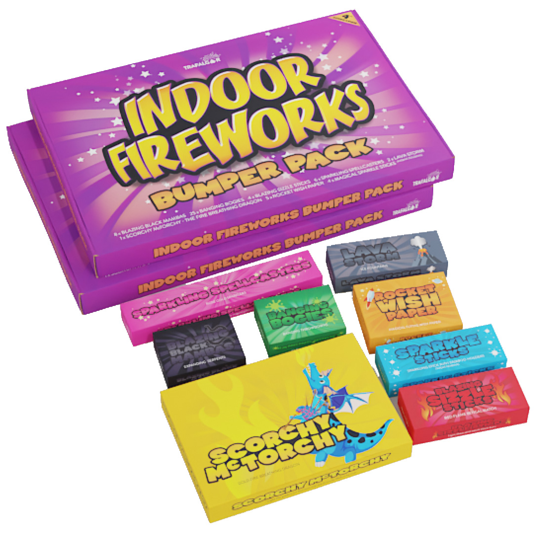 Trafalgar Indoor Fireworks Bumper Selection Pack | Astounded Fireworks