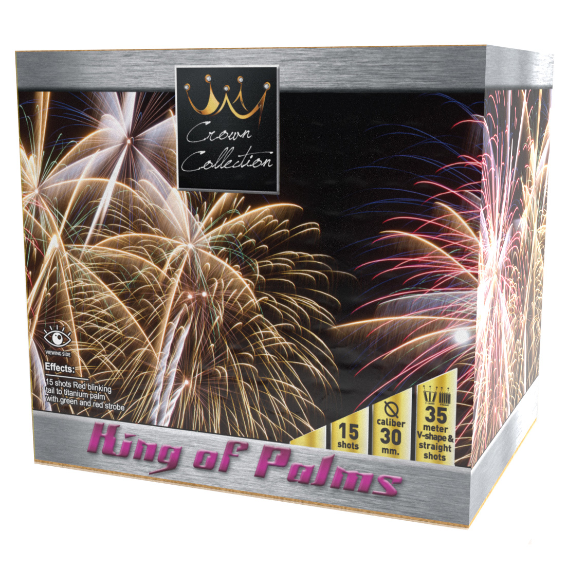 Zeus Fireworks King Of Palms – 15 Shot Barrage | Astounded Fireworks