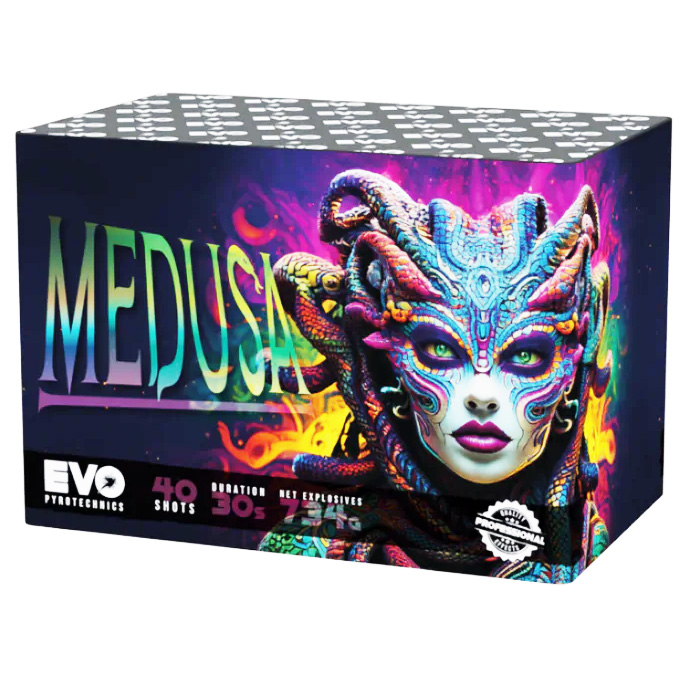 Evo Pyrotechnics Medusa – 40 Shot Barrage | Astounded Fireworks
