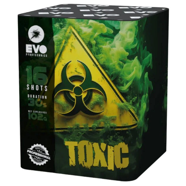 Evo Pyrotechnics Toxic – 16 Shot Barrage | Astounded Fireworks